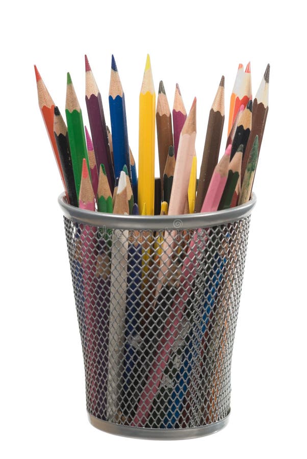 De Kleurencirkel Van Potloden Stock Foto - Image of trillend, schrijven ...