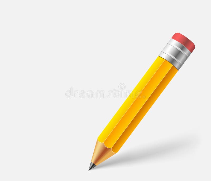 Het in De Schaduw Stellen Van Het Potlood Stock Illustratie ...