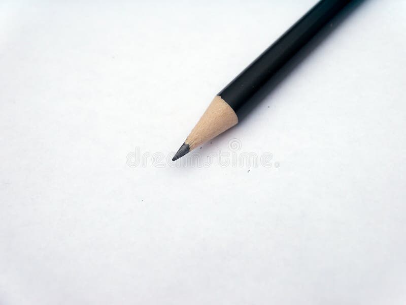 Het Artistieke Potlood Die Van De Concepten Zwarte Houten Witte Kleur ...