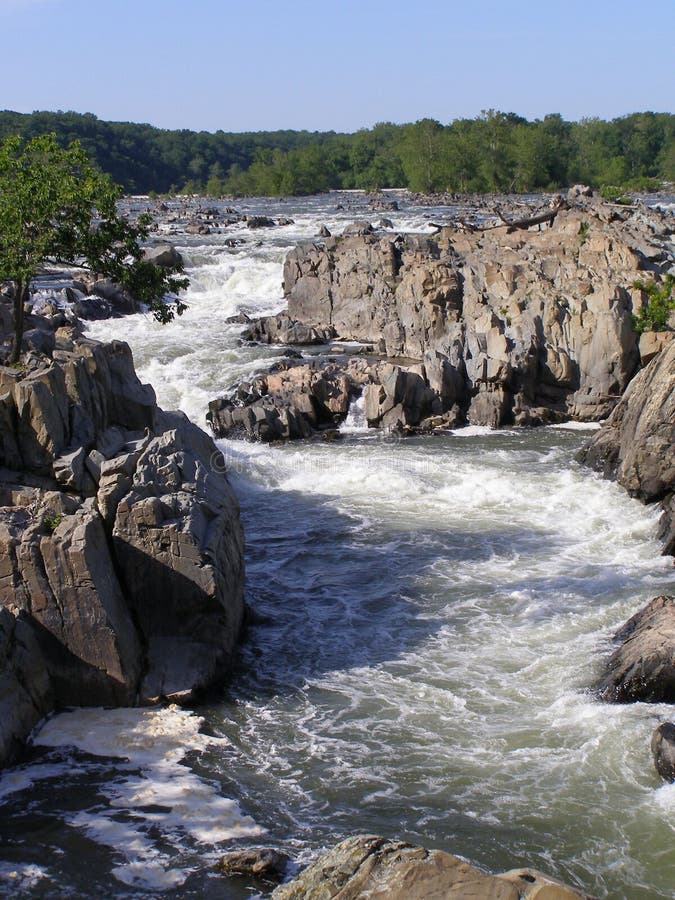 The Potomac and Great Falls Stock Image - Image of hiking, rock: 1017273