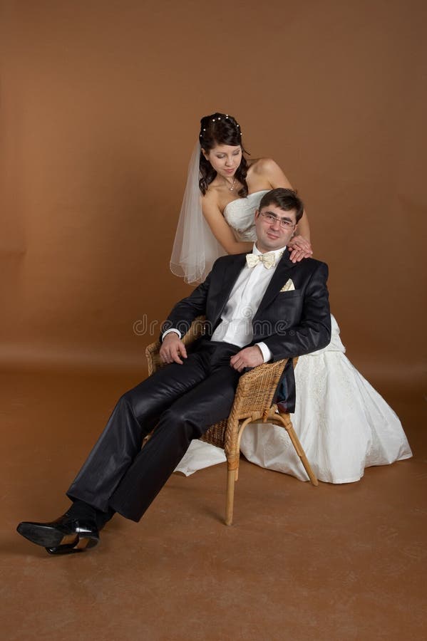 Potrait of bride and groom stock photo. Image of betrothal - 4935742