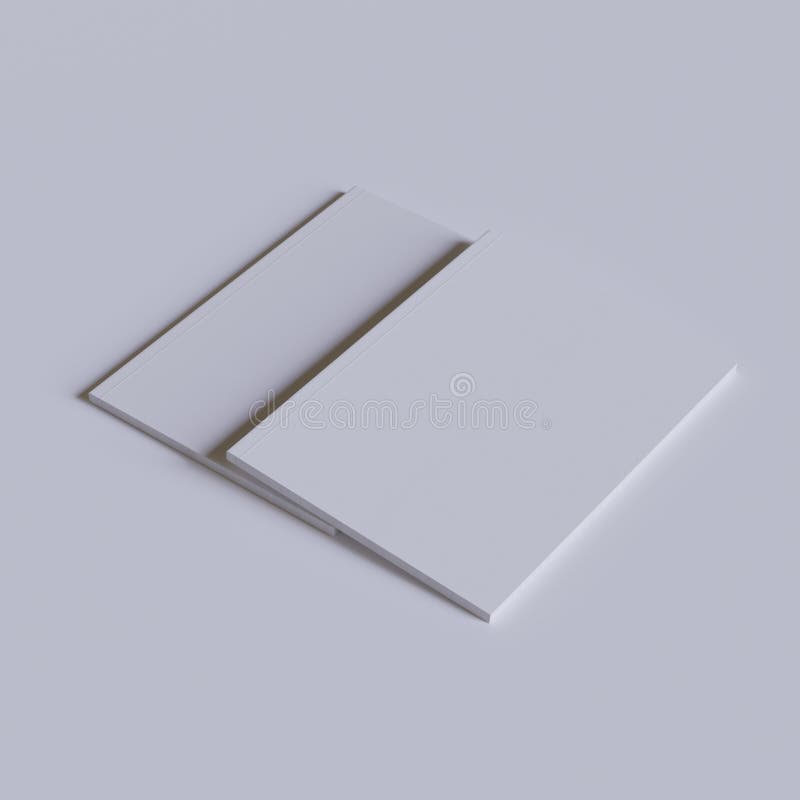 A4 Magazine White Color Rendering 3D Stock Image - Image of template ...