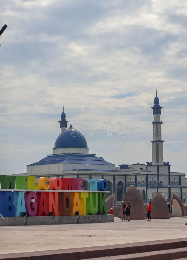 Perak,Malaysia,August 08 2020.Bagan Datuk Public Square with a Floating ...