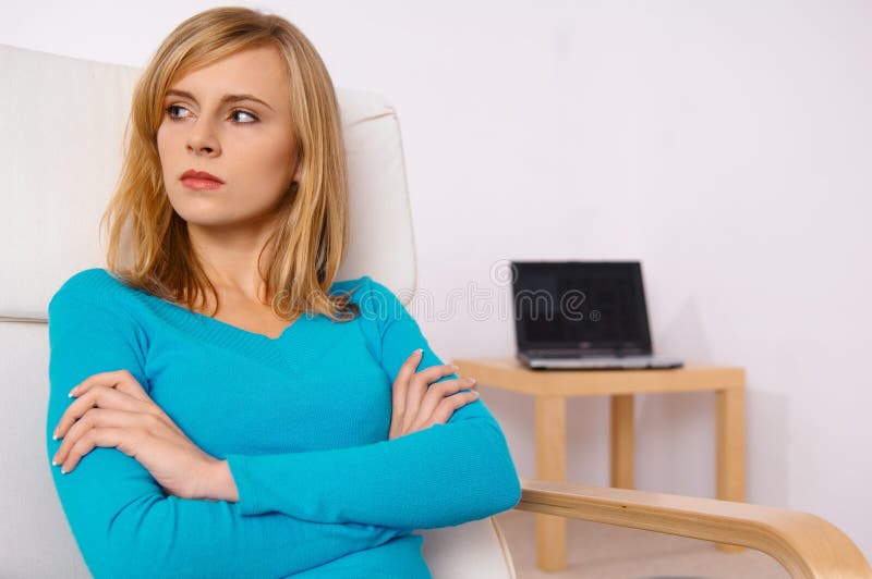 Portrait of woman stock image. Image of silence, portrait - 30001141