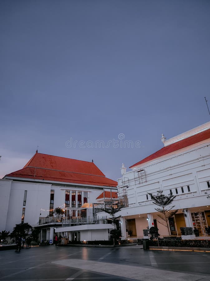 Potret Building of Surabaya in Night Mode Stock Photo - Image of potret ...