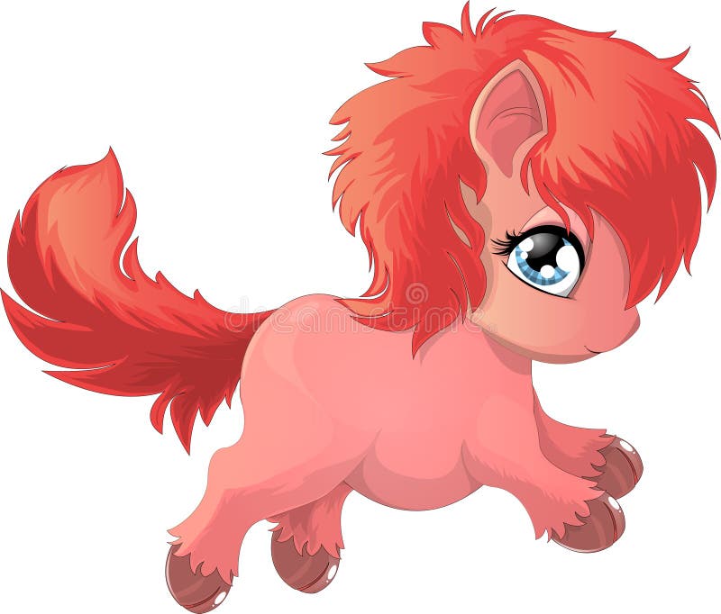 Potro ilustración del vector. Ilustración de acortar - 34075676