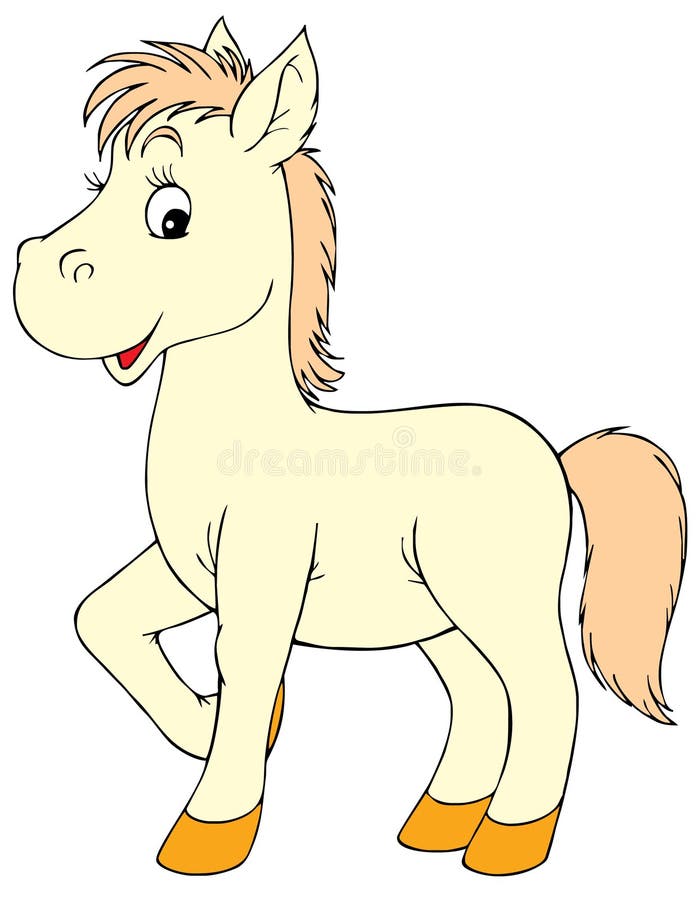 Potro ilustración del vector. Ilustración de scrapbook - 4474940