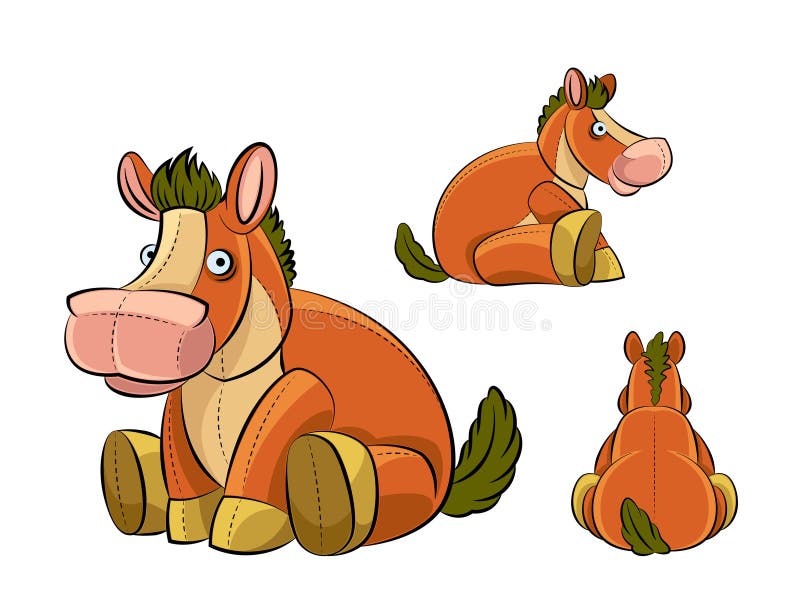 Potro ilustración del vector. Ilustración de colorante - 28363933