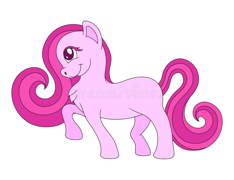 Potro Lindo De La Historieta Ilustración del Vector - Ilustración de ...