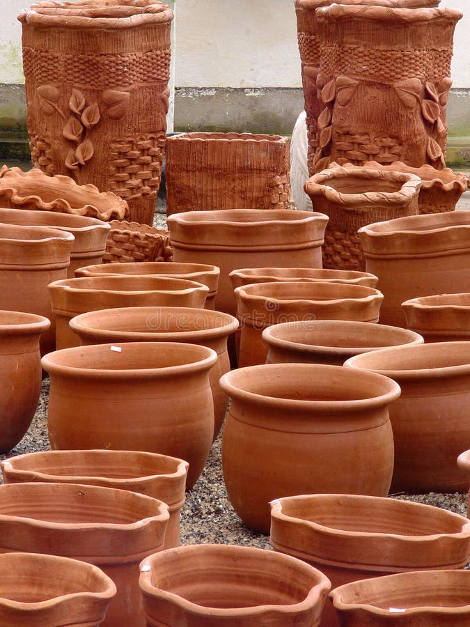 Pots stock photo. Image of thumb, pots, motif, greenhouse - 490614