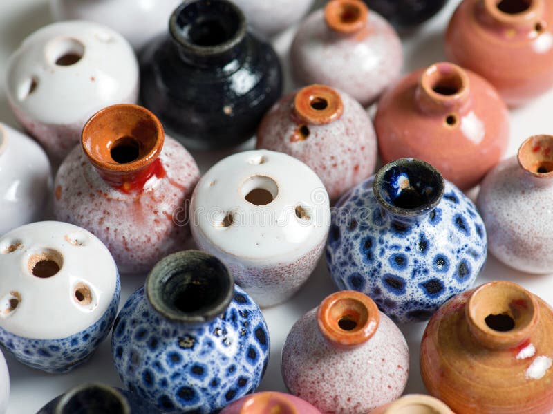 Pots in glaze stock image. Image of traditional, pattern - 47633051