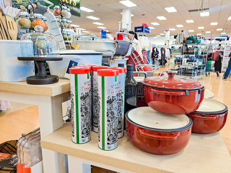 Pots and Kitchenware on the Counter in the Store in Assortment ...