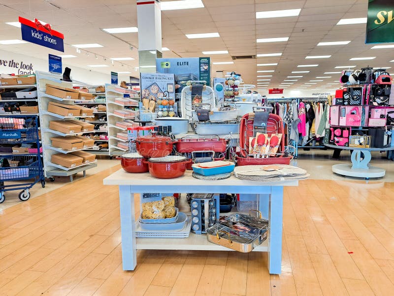 Pots and Roasting Pans on the Counter in the Store in Assortment ...