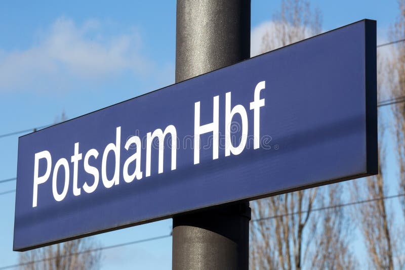 Potsdam city sign germany stock image. Image of tourism - 109867009
