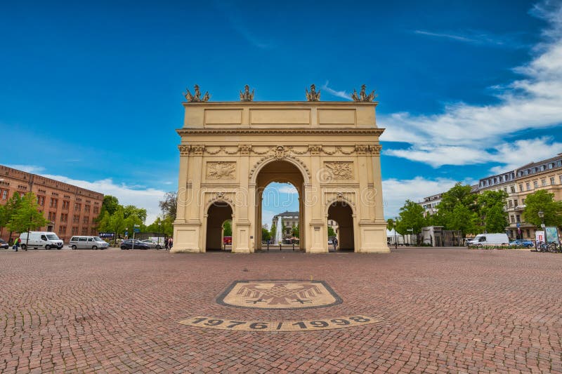 Potsdam Germany, at Brandenburg Gate Editorial Stock Image - Image of ...