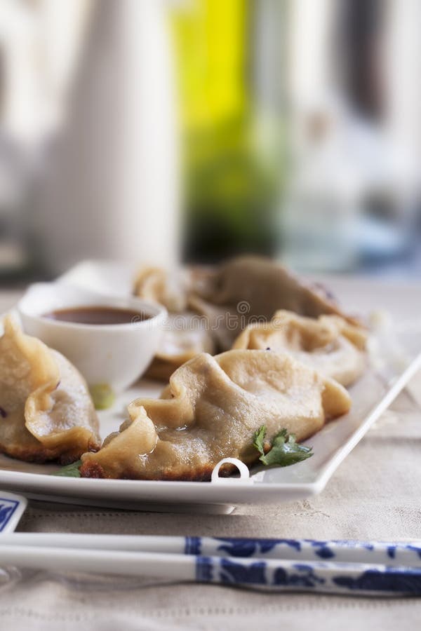 Pot Stickers Appetizer stock image. Image of food, steamed - 29758189