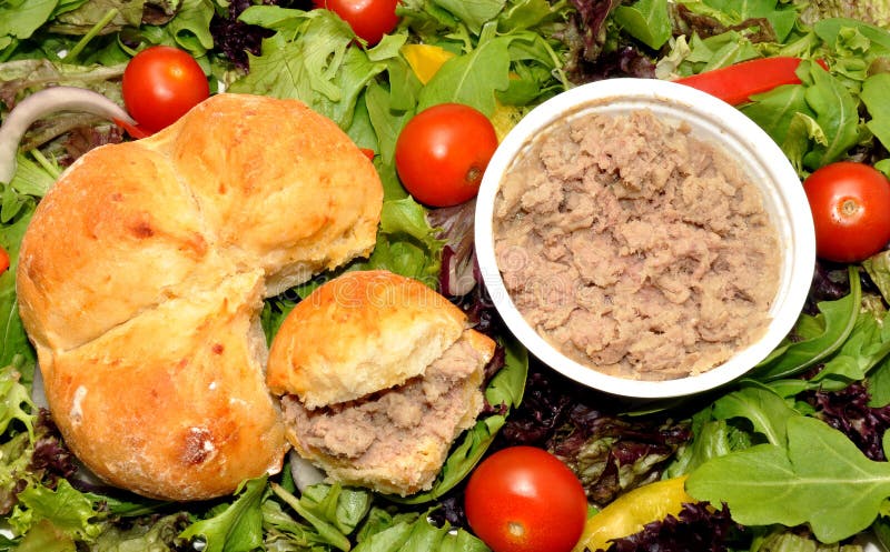 Potted Beef and Bread Roll stock photo. Image of beef - 32842096