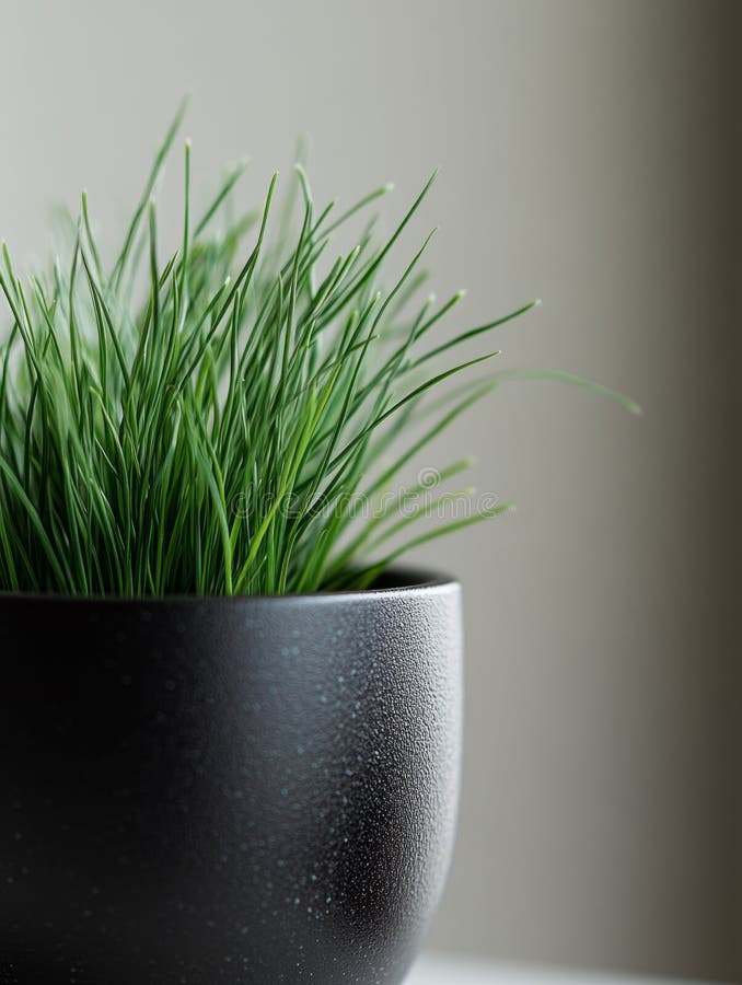 Potted Grass Textured Black Pot Stock Photos - Free & Royalty-Free ...