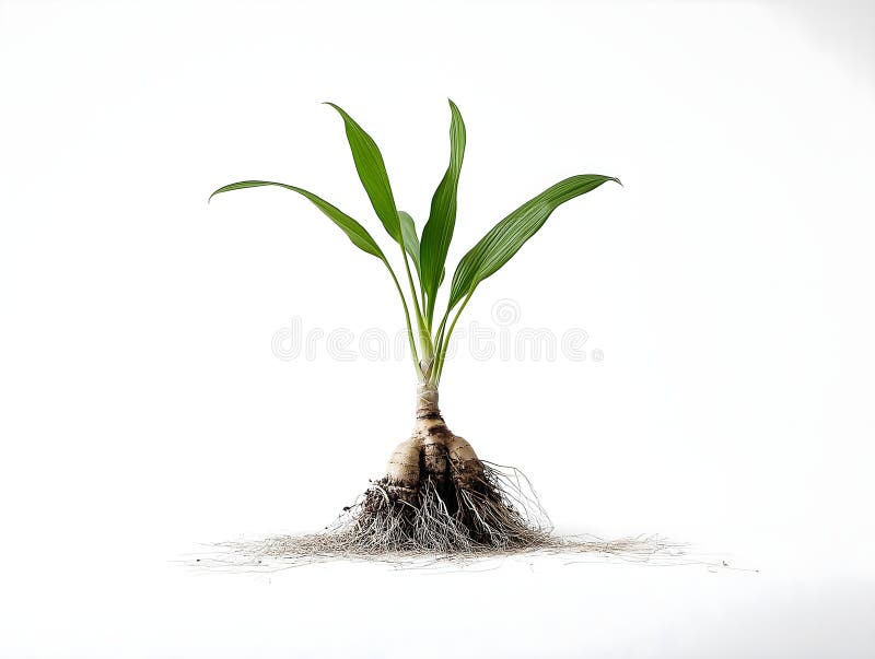 A Potted Plant with Its Roots Exposed, Showcasing Its Intricate Root ...