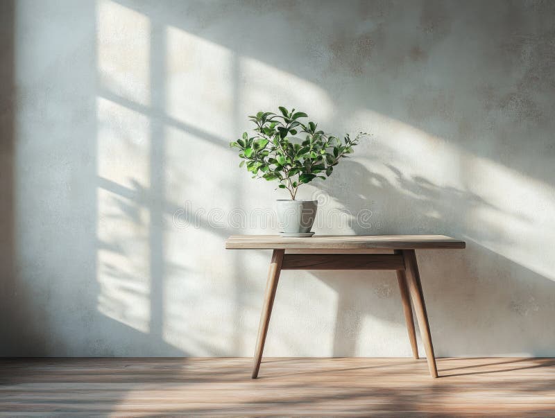 Potted Plant on Table stock photo. Image of home, greenery - 375326942