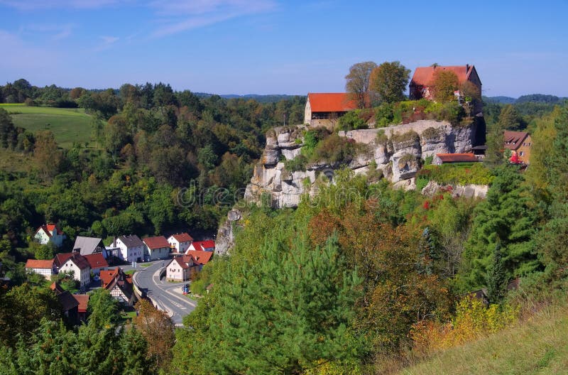 Pottenstein stock image. Image of travel, franconia, rock - 34892473