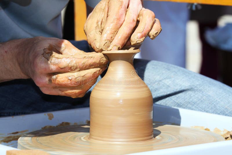 Potter stock image. Image of shoot, surface, container - 14012935