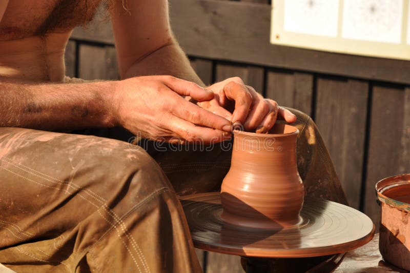 Potter stock image. Image of clay, enterprise, hand, craftsman - 15101915