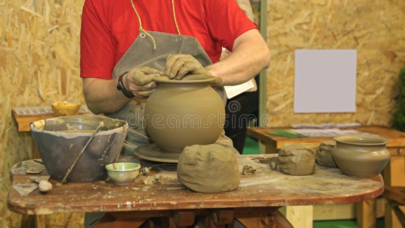 Potter Clay Work stock image. Image of manufacturing - 292590263