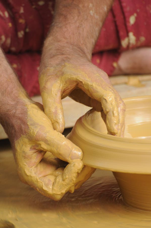 Potter Forming Clay stock photo. Image of craftsperson - 33172832