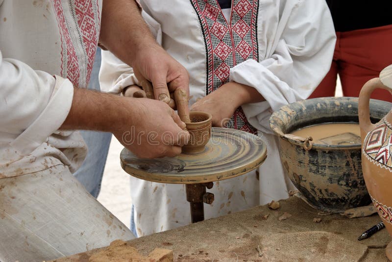 Medieval Pottery Maker editorial photo. Image of traditional - 9209431