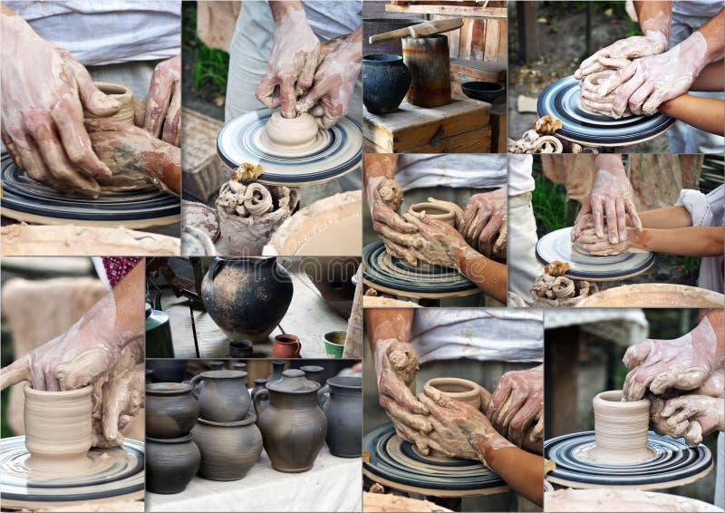 Potter stock photo. Image of help, creating, practice - 63534190