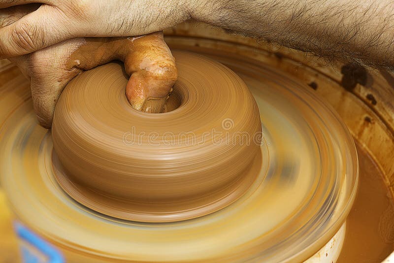 Potter making pot stock photo. Image of culture, mold - 62233904