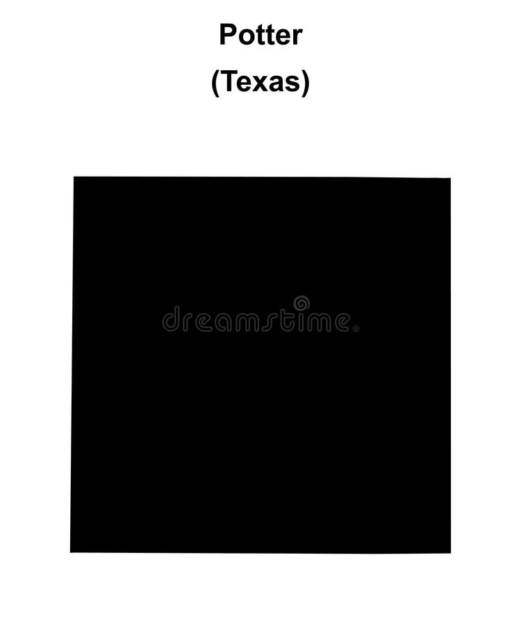 Potter outline map stock illustration. Illustration of detailed - 361793556