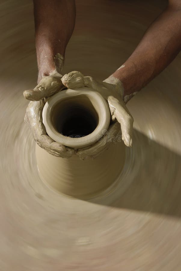 Potter and Pottery stock photo. Image of clay, edge, craftsman - 36851226