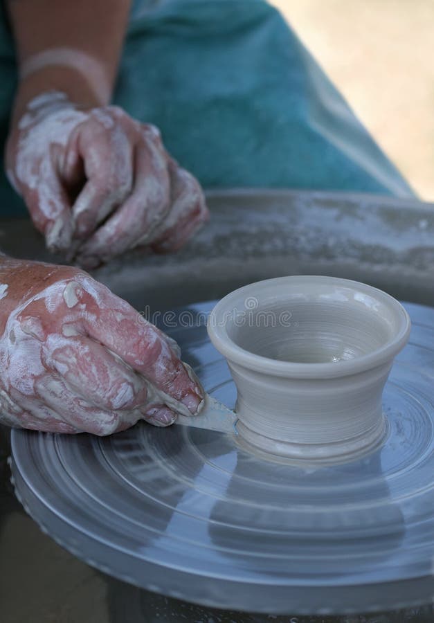 Potter at Work stock photo. Image of steel, activity, hand - 3284148