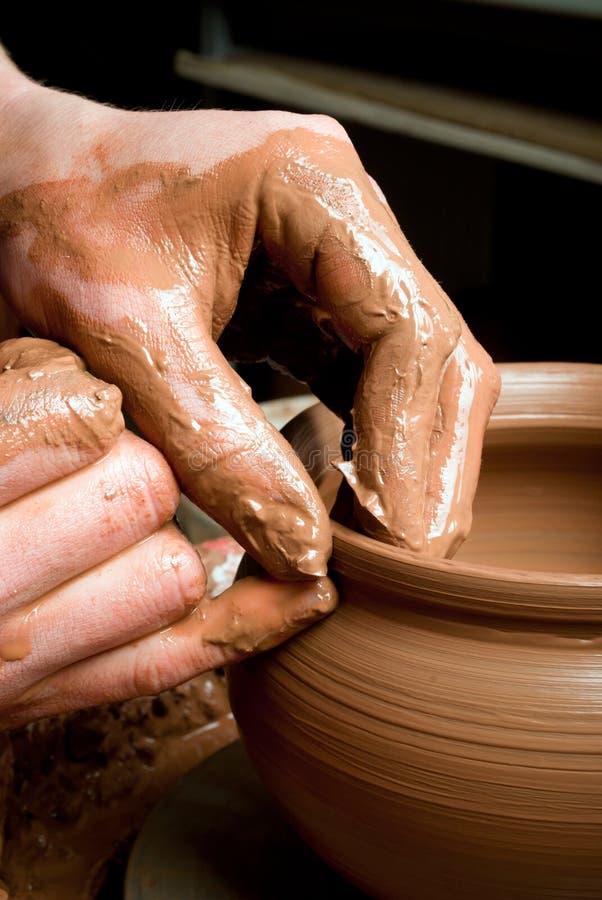 Potter at work stock image. Image of circular, master - 34031967