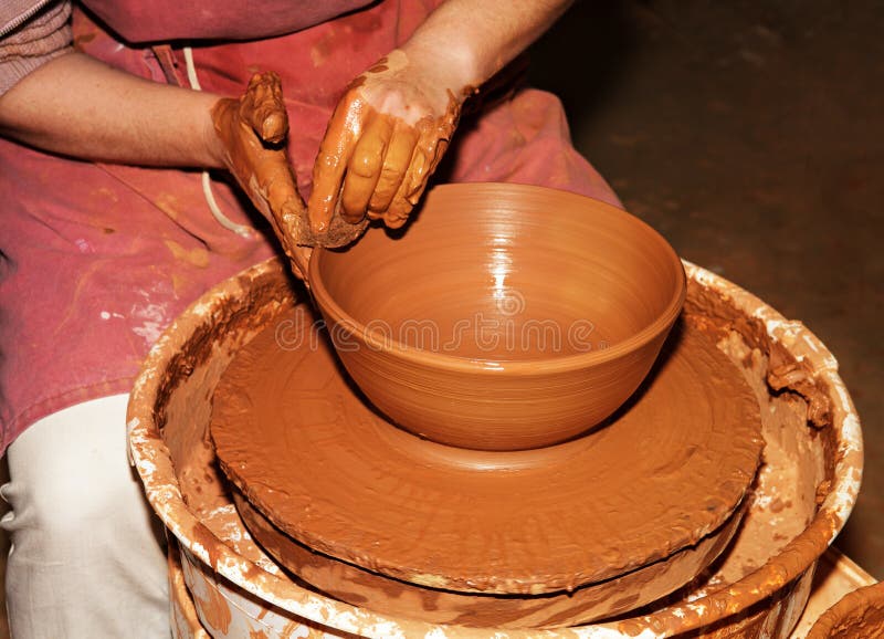 Potter working stock photo. Image of craft, artist, pottery - 31998550