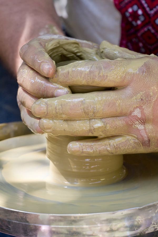 Pottery artistic hands stock image. Image of create, gray - 2477759
