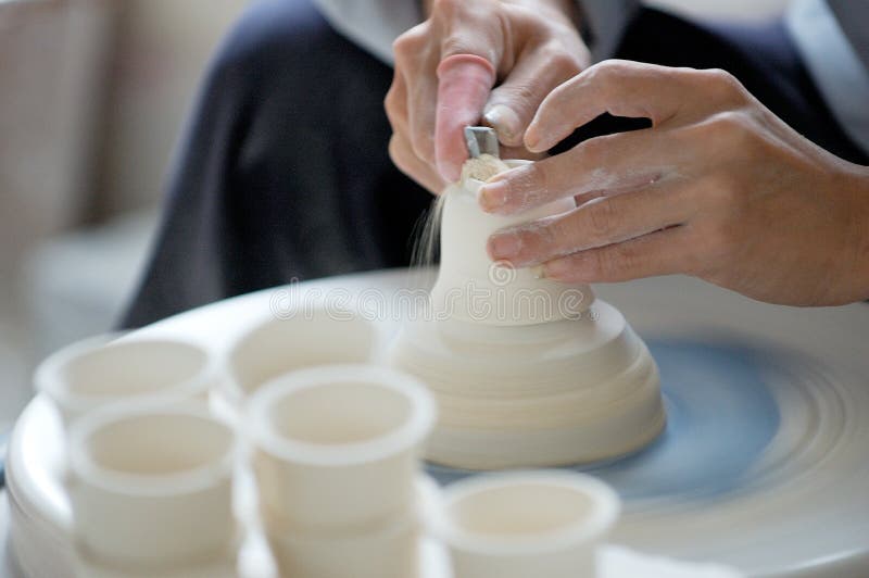 Pottery stock photo. Image of handicraft, pottery, white - 1643246