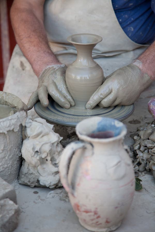 Pottery stock photo. Image of creation, turn, pottery - 19135834