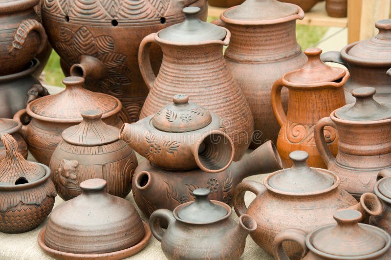 Pottery stock photo. Image of pottery, flowerpot, clay - 26791986