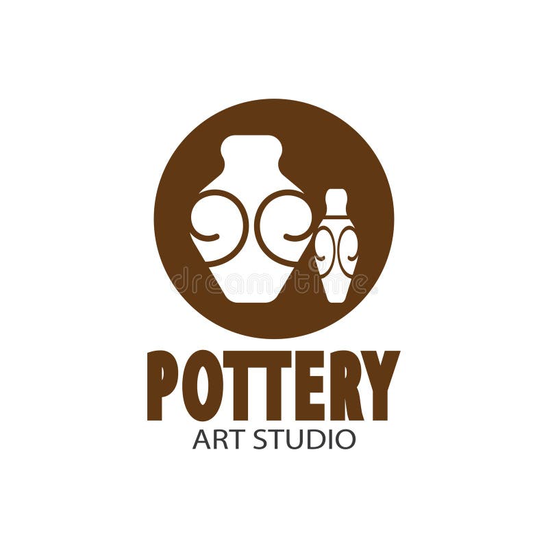 Pottery Art Studio Logo Vector Template Illustration Stock Illustration ...