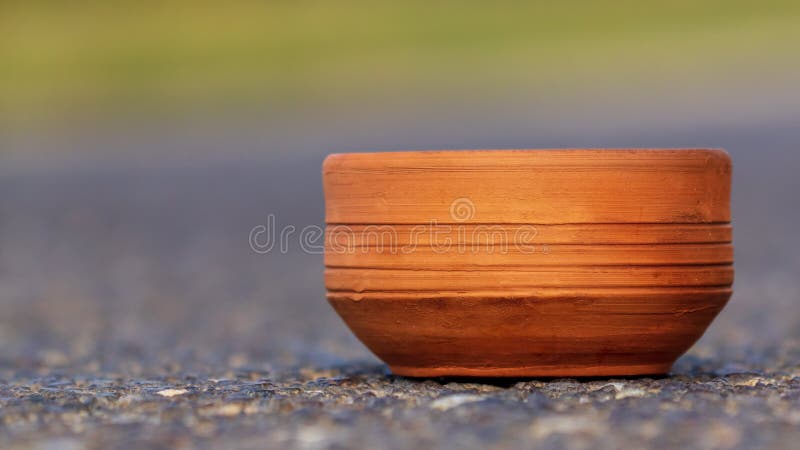 Pottery on an asphalt road stock photo. Image of tranquil - 172325156