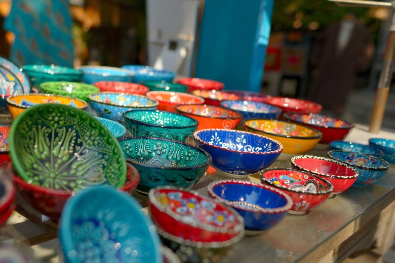 Pottery bowls stock image. Image of cooking, culture - 61715565