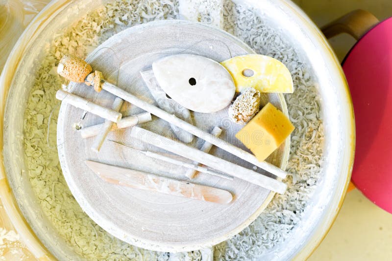 Pottery and Ceramics Tools for Making Art and Sculpture in a Workshop ...