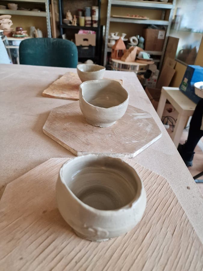 Several Unfinished Clay Cups Stock Photos - Free & Royalty-Free Stock ...