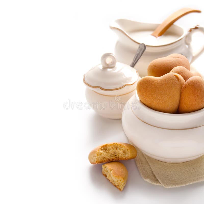 Pottery and Cookies stock image. Image of fresh, tableware - 24463769