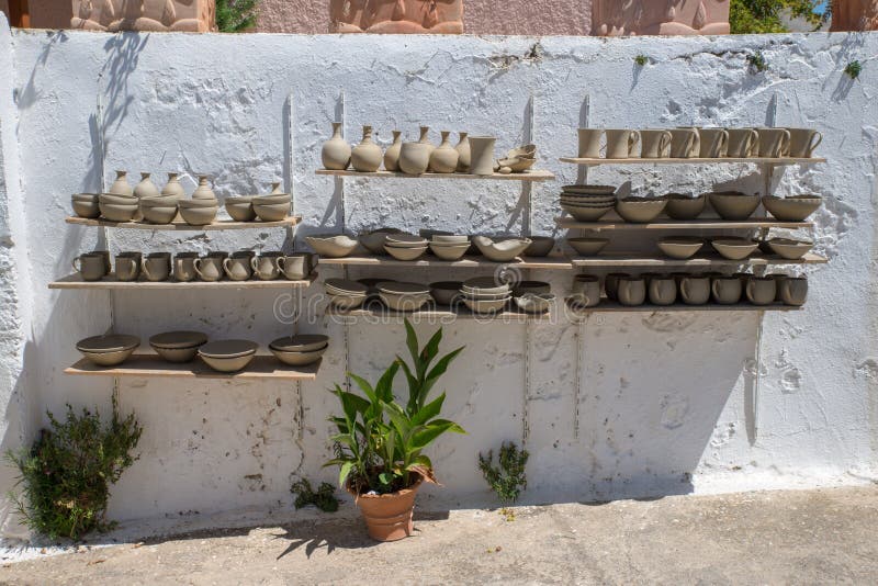 Old Pottery Jug Front View stock image. Image of front - 26789669