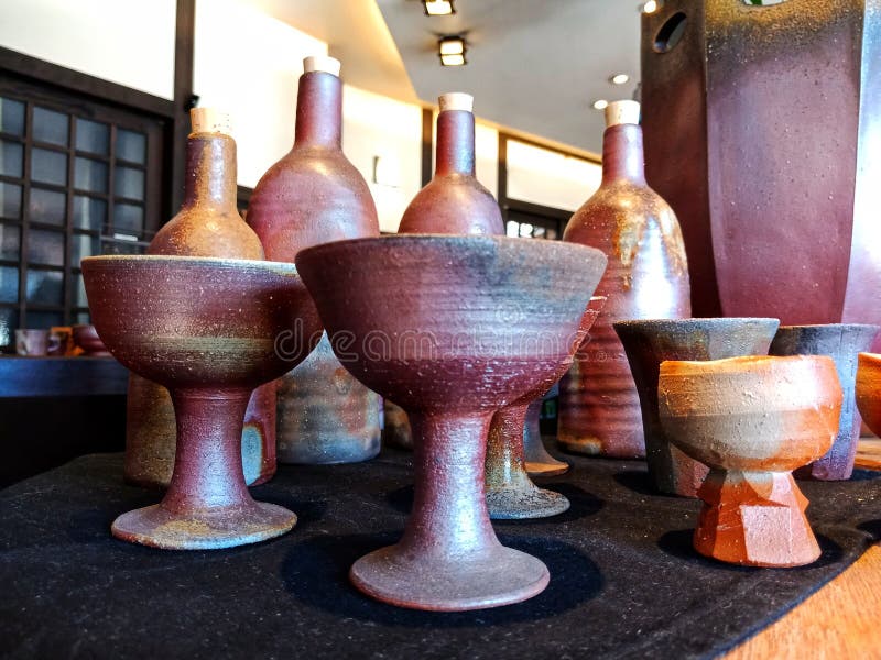 Pottery Handmade from Japan Stock Image - Image of beverage, crafts ...