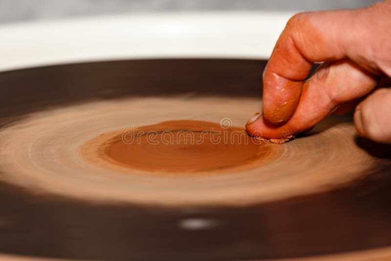 Pottery handmade stock image. Image of adjusting, sculpt - 39881015